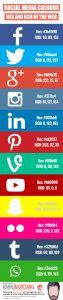 Social Media Colours in HEX e RGB | Infografica | Marko Morciano
